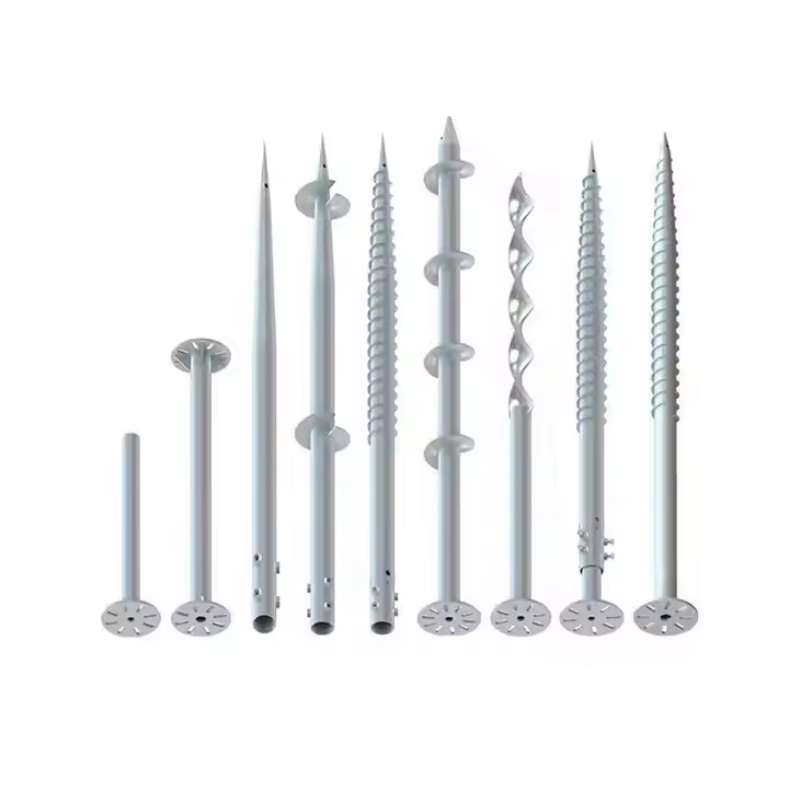 China Ground Screw Post ground Anchor steel For garden fencing open ...