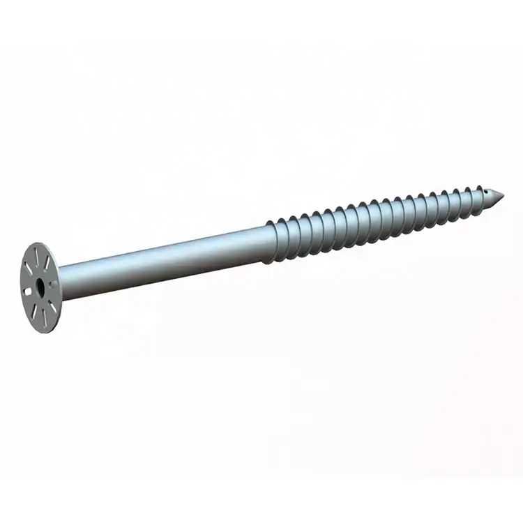 China Customized photovoltaic post screw pipe earth anchor for ...